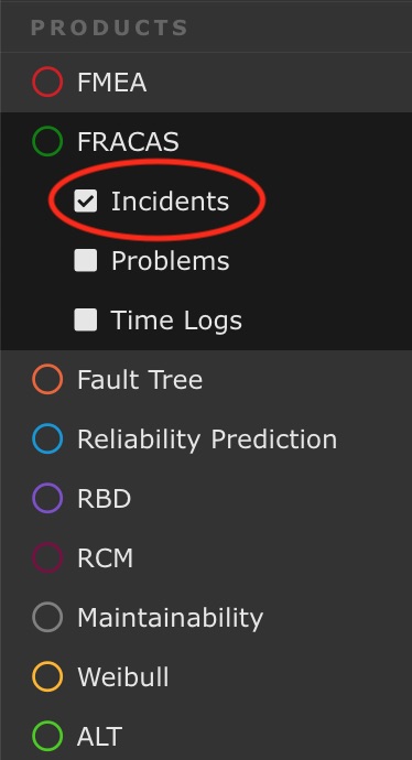 Getting Started with Relyence FRACAS